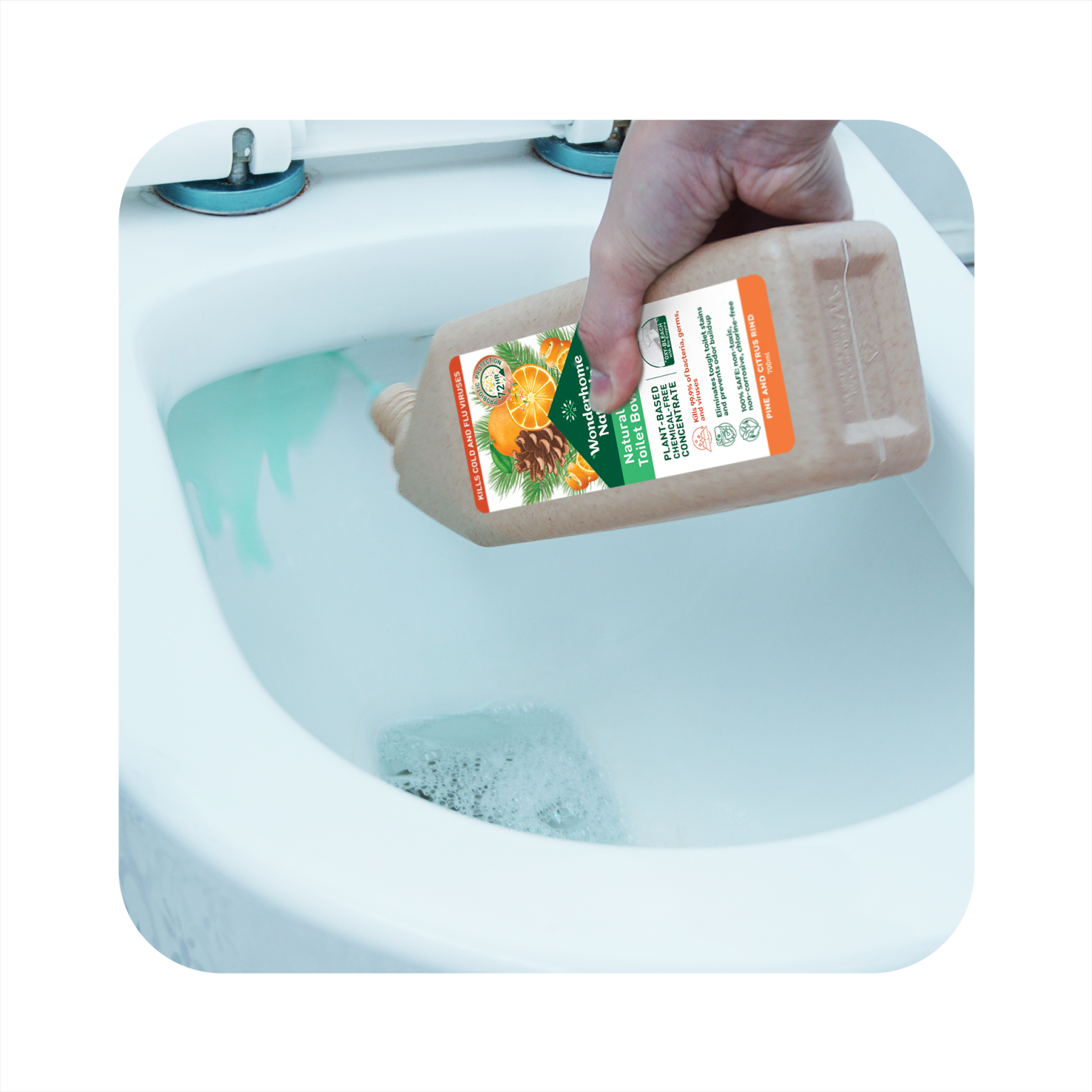 Natural Germ-Kill Toilet Bowl Cleaner - Wonderhome Naturals PH